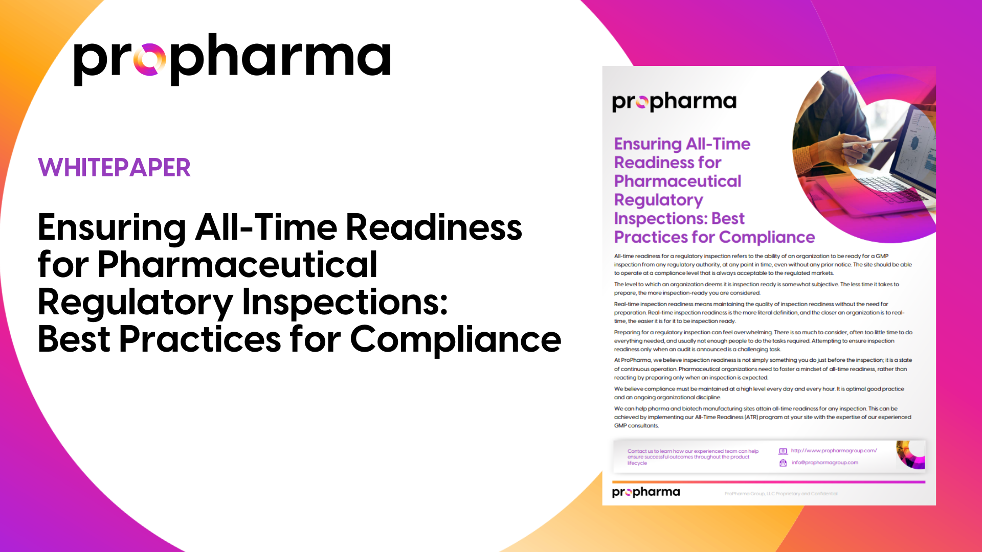 Ensuring All-Time Readiness for Pharmaceutical Regulatory Inspections: Best Practices for ...